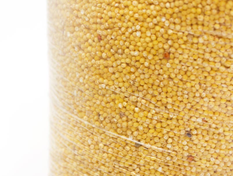 Millet in a plastic bag stock image. Image of protein - 103591465