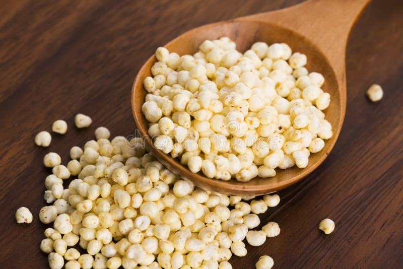 Millet popping stock photo. Image of organic, grains - 55946008