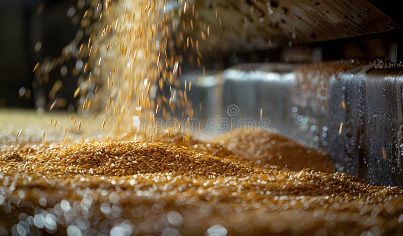 Millet Processing in the Factory Stock Image - Image of millet, dryer ...
