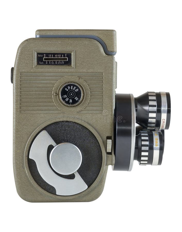 8 millimeter movie camera stock image. Image of isolated - 64983257