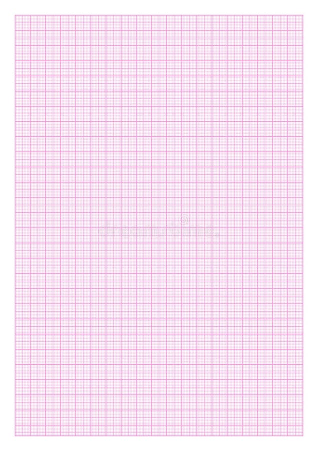 Millimeter Pink Paper A4 Format Vector Illustration on White Background ...
