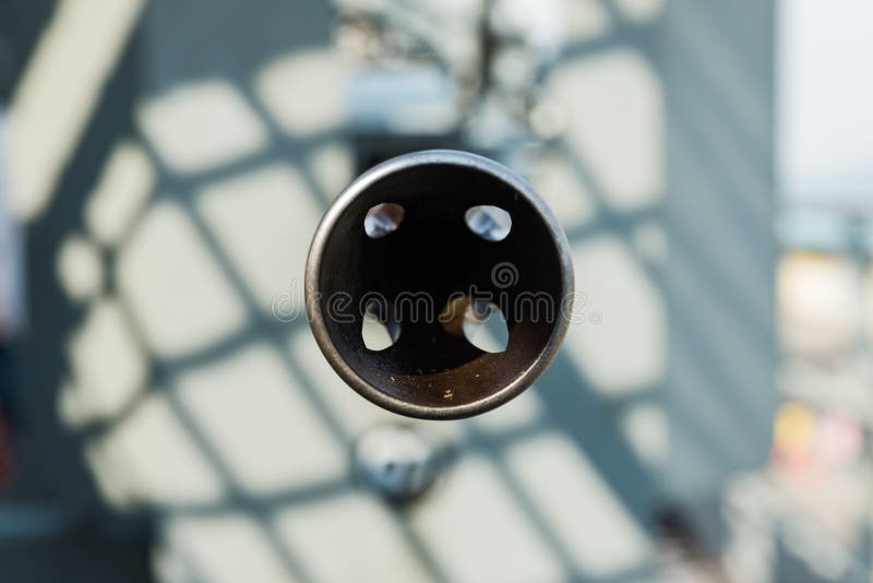 20 Millimeters Machine Gun Muzzle on Aircraft Carrier War Ship Stock ...