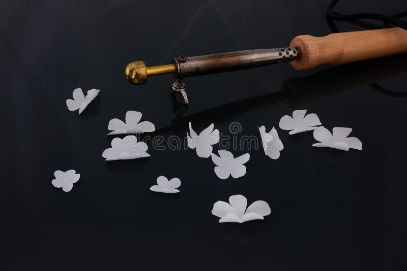 Millinery Flower Making Process , Close Up Stock Photo - Image of ...