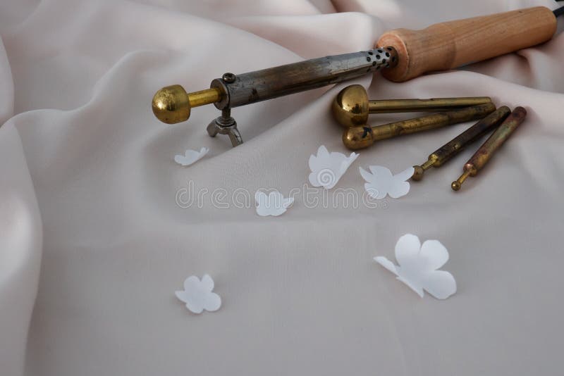 Millinery Flower Making Process , Close Up Stock Photo - Image of ...