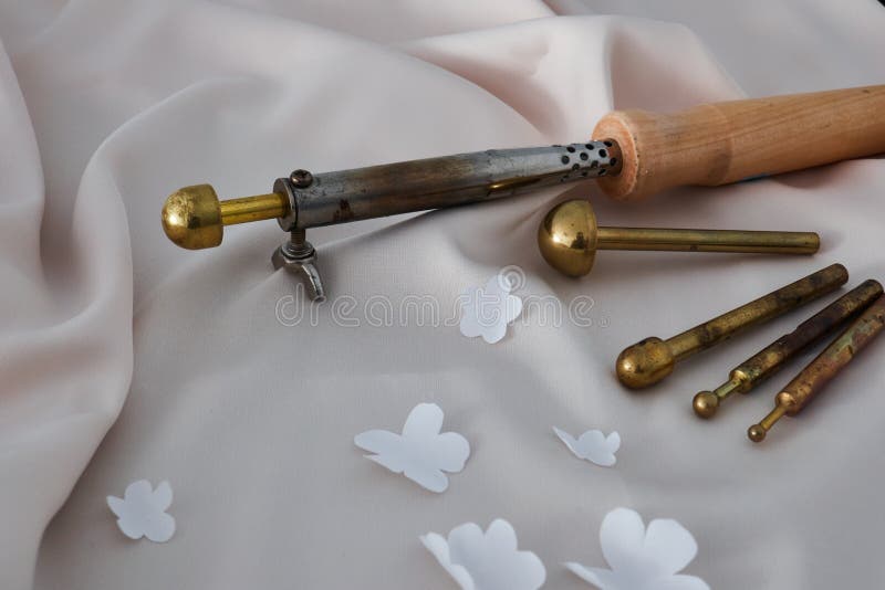 Millinery Flower Making Process , Close Up Stock Image - Image of ...