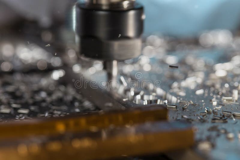 Milling of Aluminum Plate on a Programmable Machine. Milling Process ...