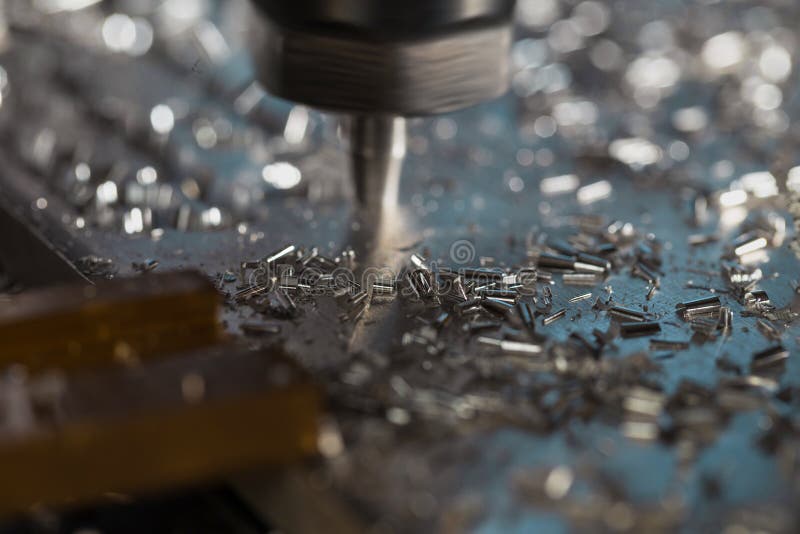 Milling of Aluminum Plate on a Programmable Machine. Milling Process ...