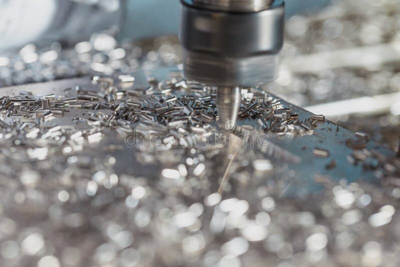 Milling of Aluminum Plate on a Programmable Machine. Milling Process ...