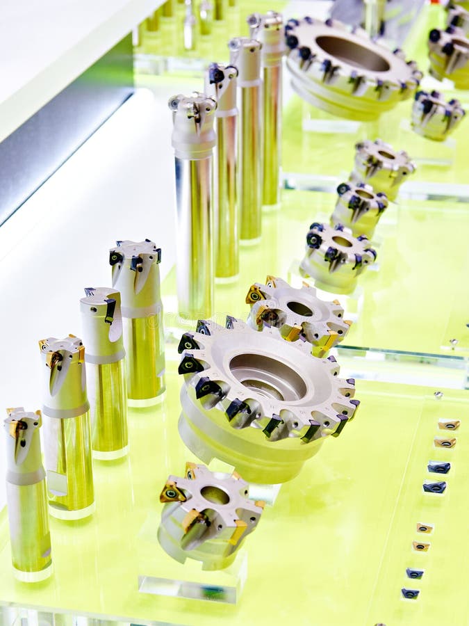 Economical milling cutters stock image. Image of metalworking - 221495693