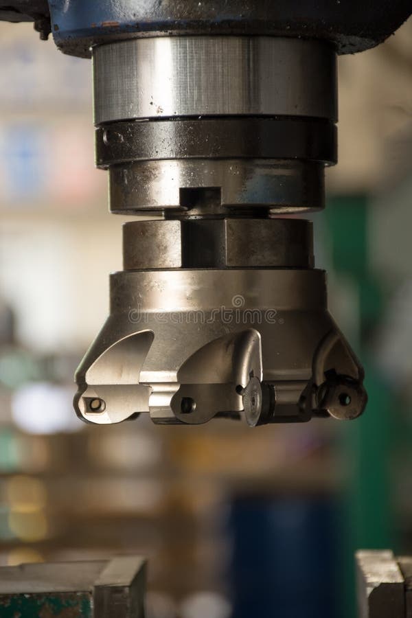 Milling Cutting Tool for Working Machine Process Stock Image - Image of ...