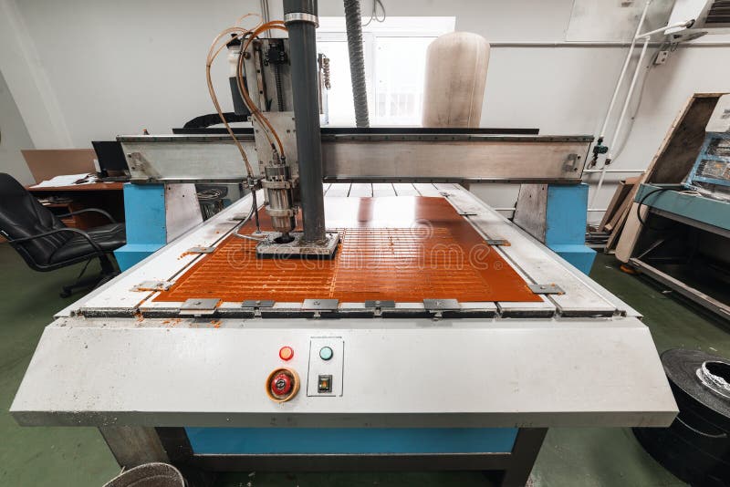 Milling engraving machine. stock image. Image of engraver - 108212363