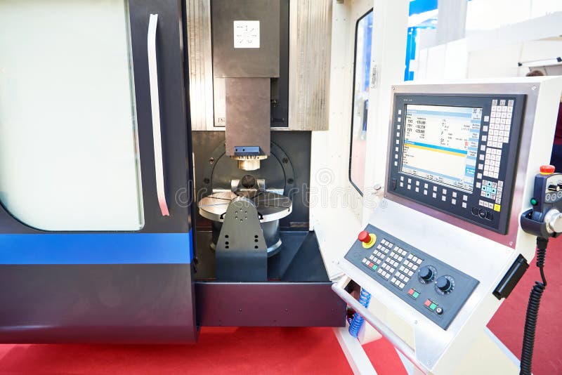 Milling Horizontal Boring CNC Machine Stock Image - Image of machine ...