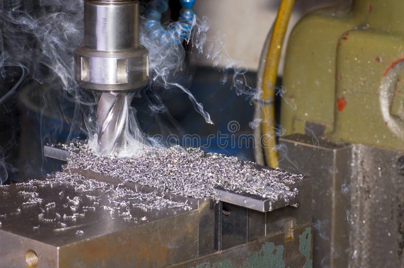 Milling machine stock image. Image of mill, material, engineering - 2176575
