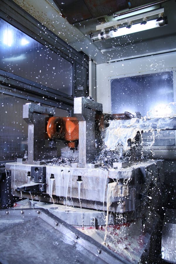Milling machine stock photo. Image of drilling, cycle - 8785258