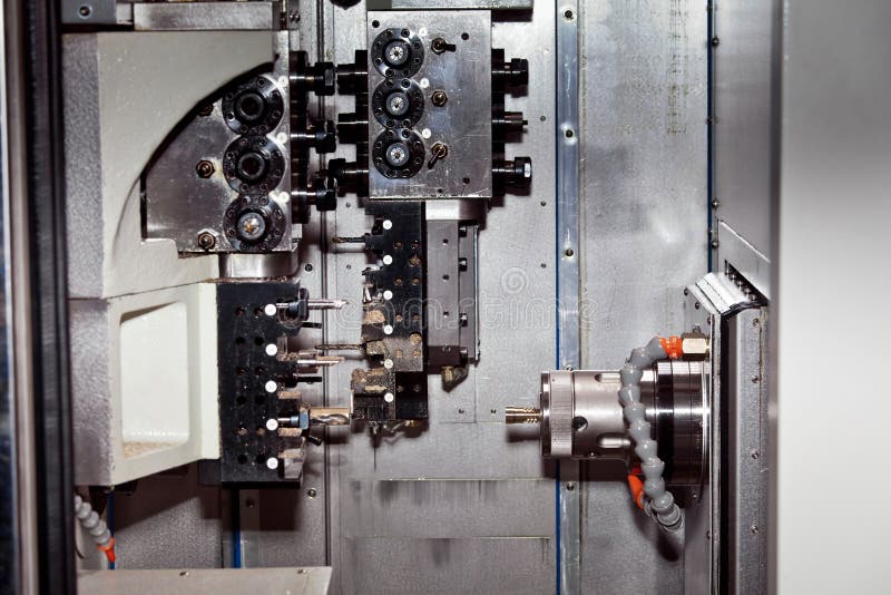 Milling machine close up stock image. Image of factory - 62068285