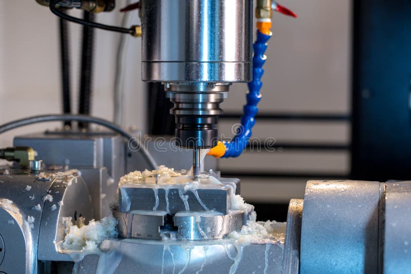 Milling Machine. Close-up of Grease on Cutter Stock Image - Image of ...