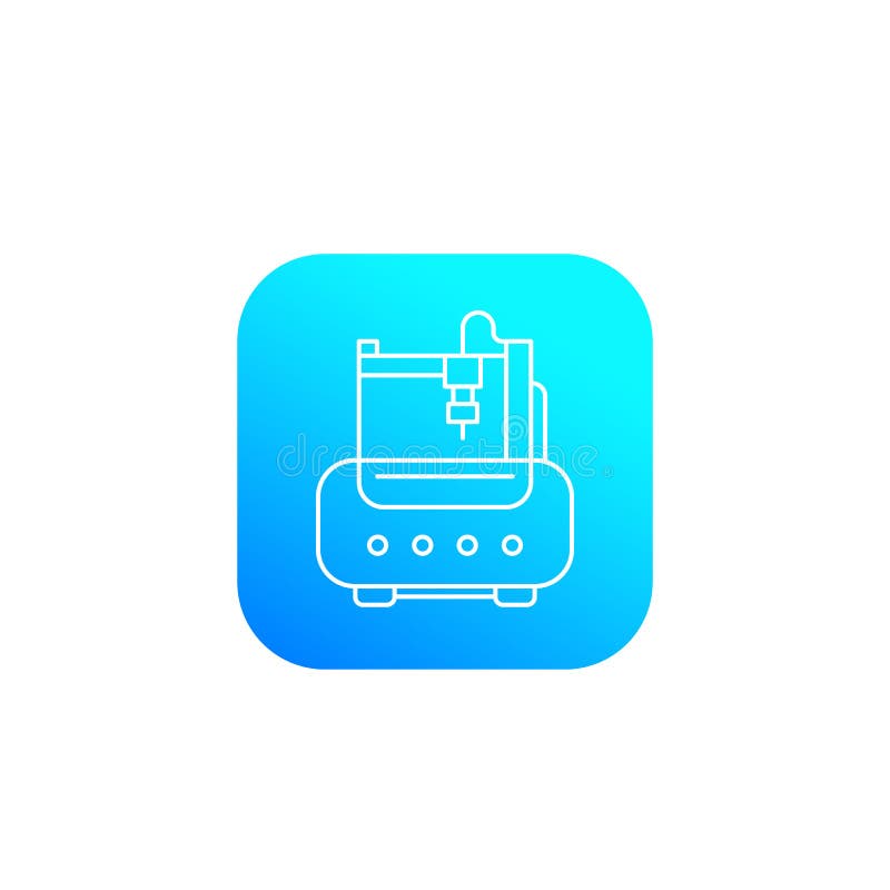 CNC Machine Tool Vector Icon Stock Vector - Illustration of isolated ... CNC Machine Tool Vector Icon Stock Vector - Illustration of isolated ...