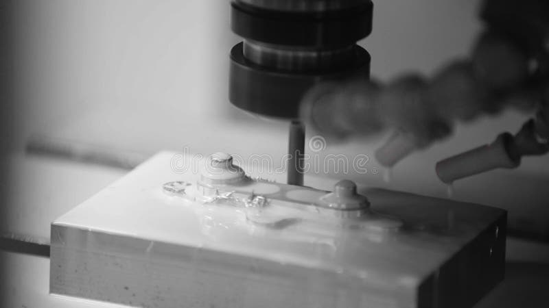 The Operation of Milling Machine by Skill Operator Slot Cutting the ...