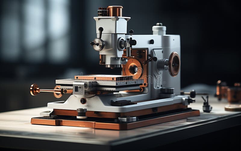 Milling Machine on a White Background -Generative Ai Stock Photo ...