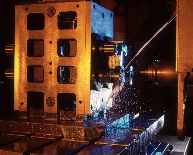 Milling machine stock photo. Image of making, manufacturing - 98743424