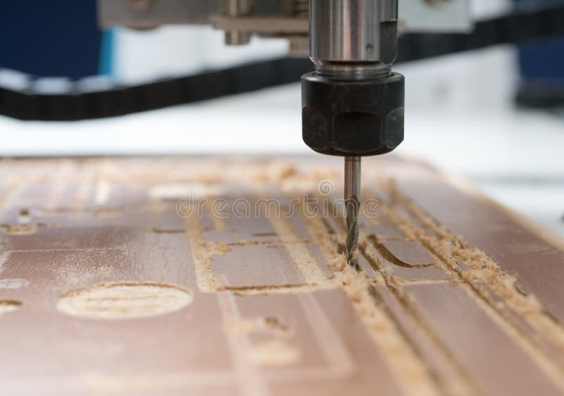 Milling Machine Working on Steel Detail.CNC Milling Machine Working ...