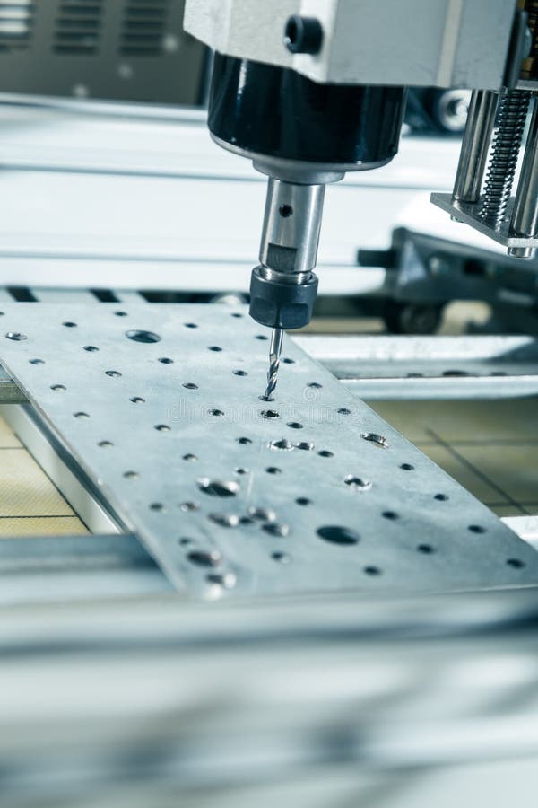 Milling Machine Working on Steel Detail.CNC Milling Machine Working ...