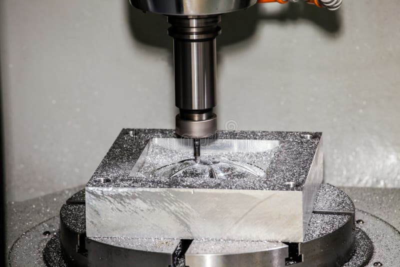Milling machining center stock image. Image of axis, industry - 93069797