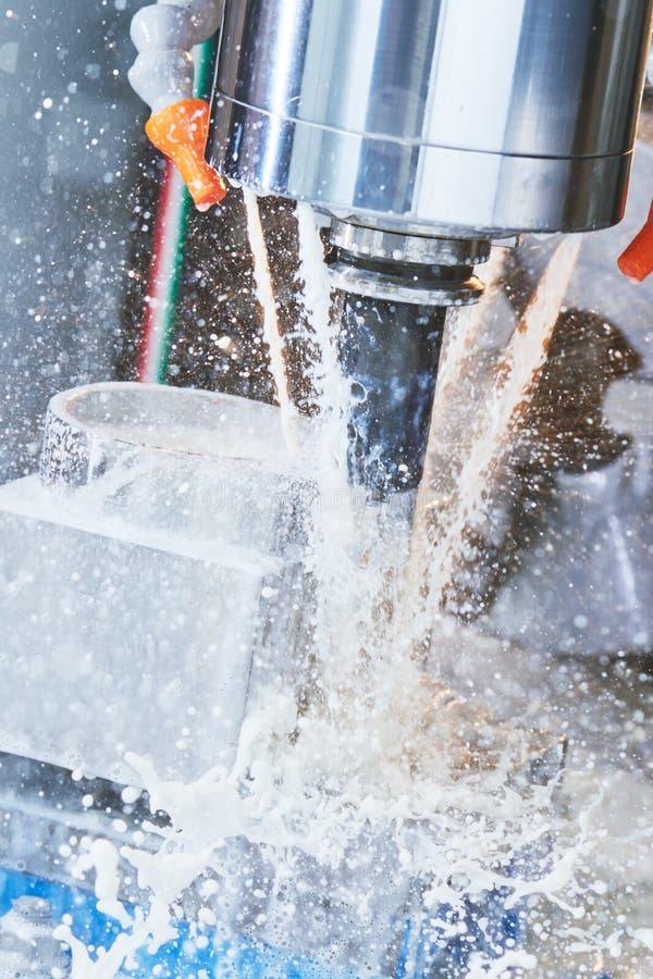 Milling Metalworking Process. Industrial CNC Metal Machining by ...