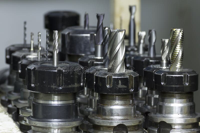 Milling tool CNC stock image. Image of bench, machine - 49154127