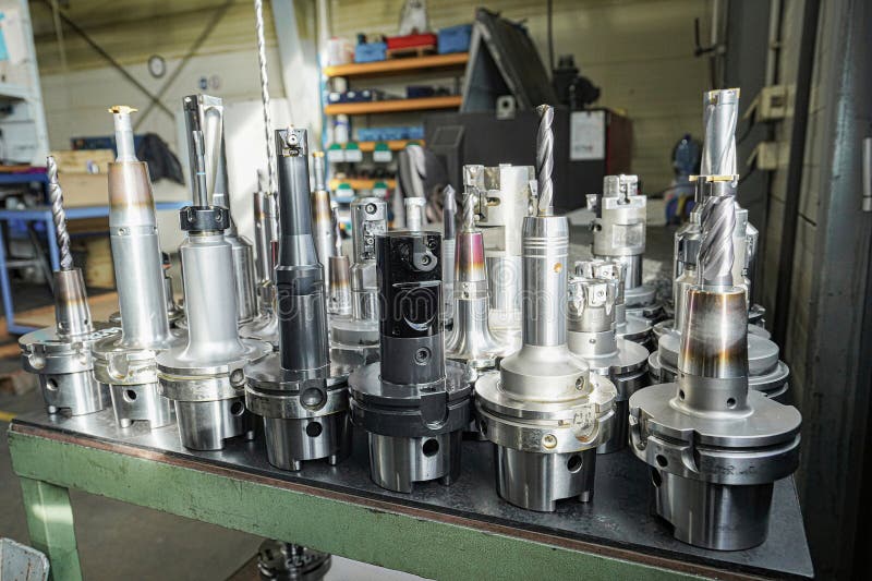 Milling Tools for Metal Processing by Cutting on a CNC Milling Machine ...