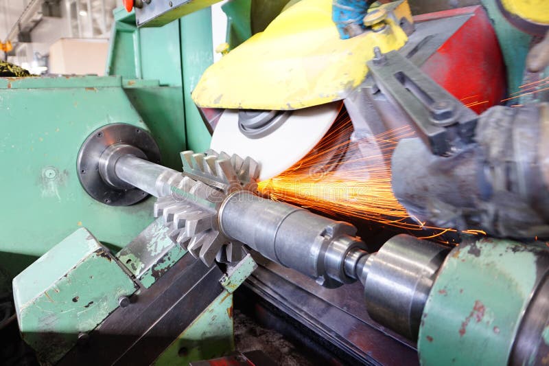 Milling Work on the Machine in Industrial Production. Metal Cutting ...