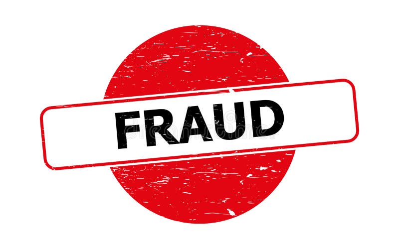 Fraud stamp on white stock illustration. Illustration of labeling ...