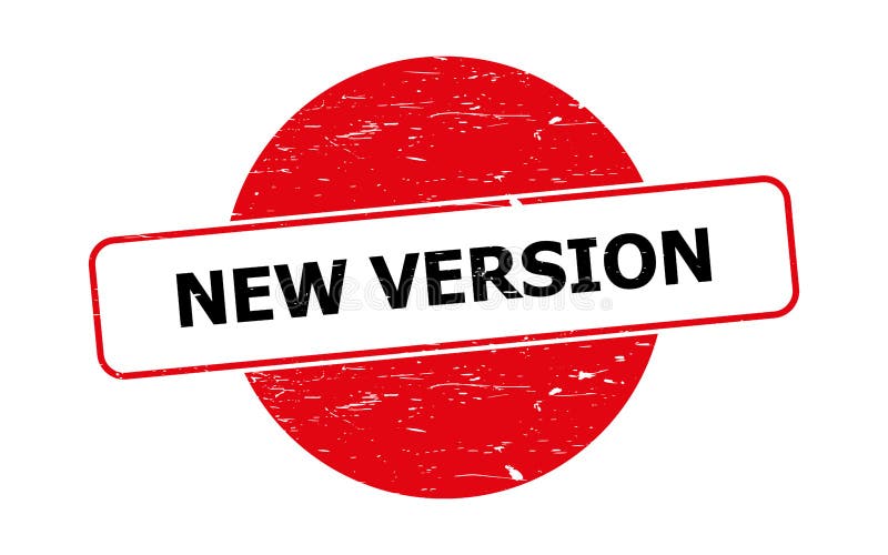 New version stamp on white stock illustration. Illustration of ...