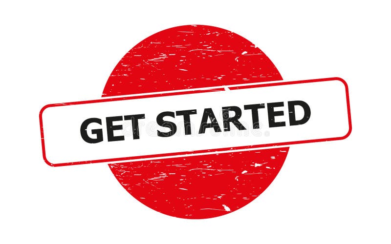 Get started stamp stock vector. Illustration of stamp - 125006895