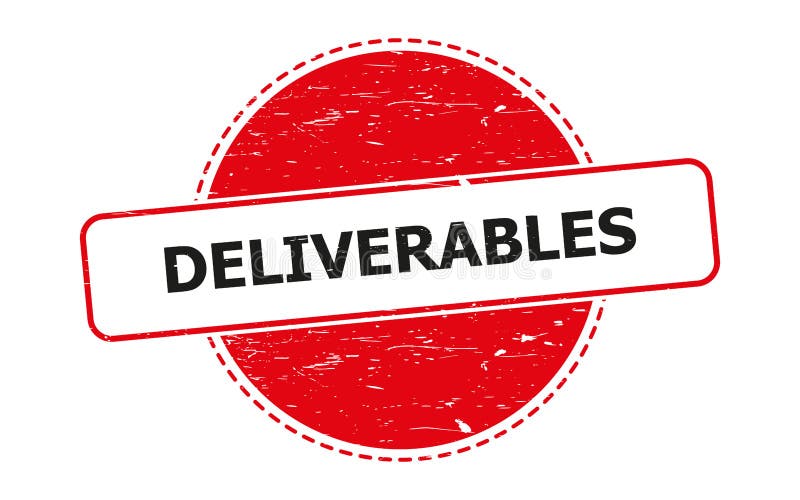 Deliverables Stamp on White Stock Illustration - Illustration of symbol ...