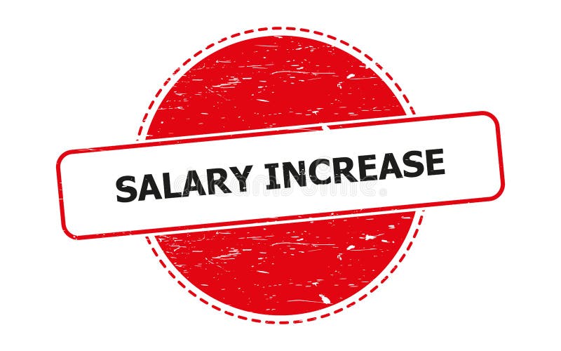 Salary Increase Concept with Graph Stock Illustration - Illustration of ...