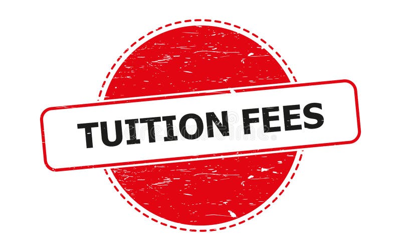 Tuition Fees Concept Vector Illustration in Cartoon 3D Style. Dark ...
