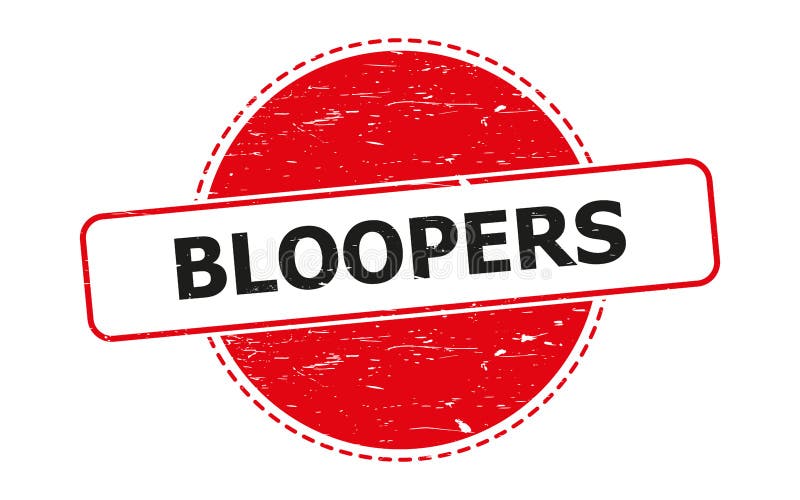 Bloopers stamp on white stock illustration. Illustration of aged ...