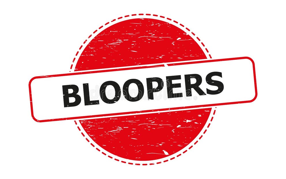 Bloopers stamp on white stock illustration. Illustration of aged ...