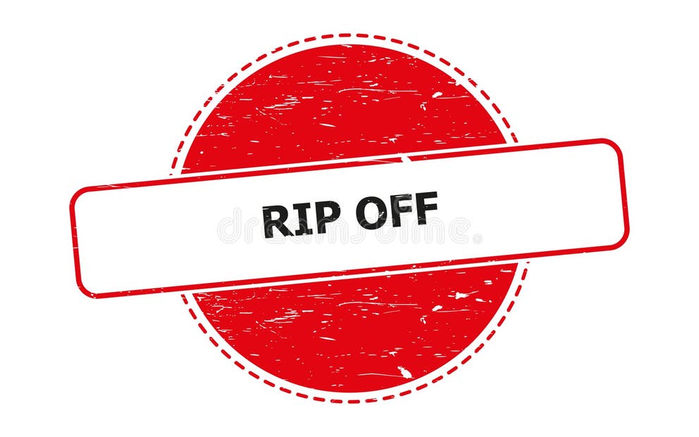 Rip off stamp on white stock illustration. Illustration of quality ...