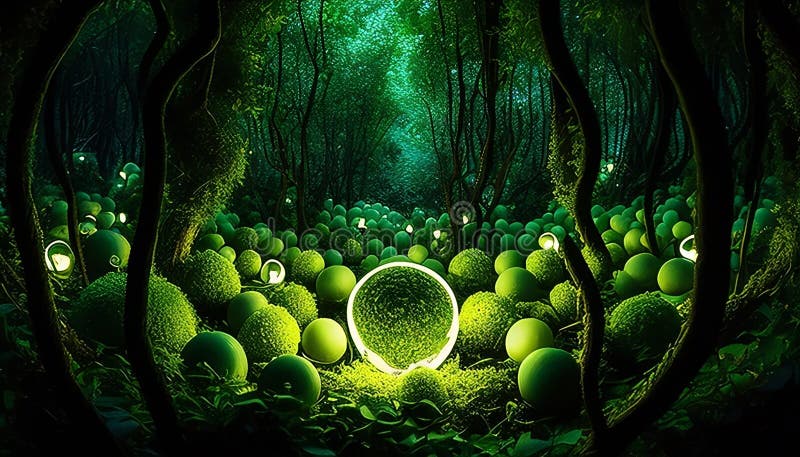 Millions of Lightbulbs Illuminate a Verdant Earth, Made with Generative ...