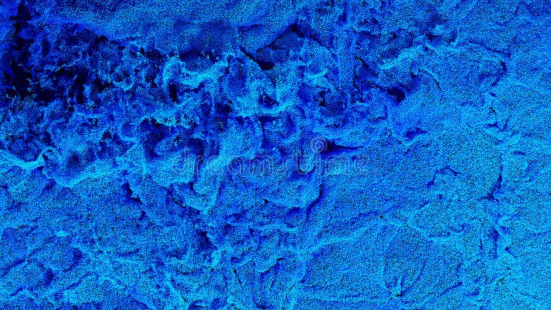 Millions of Tiny Blue Particles Filling the Screen with Many Swirls and ...