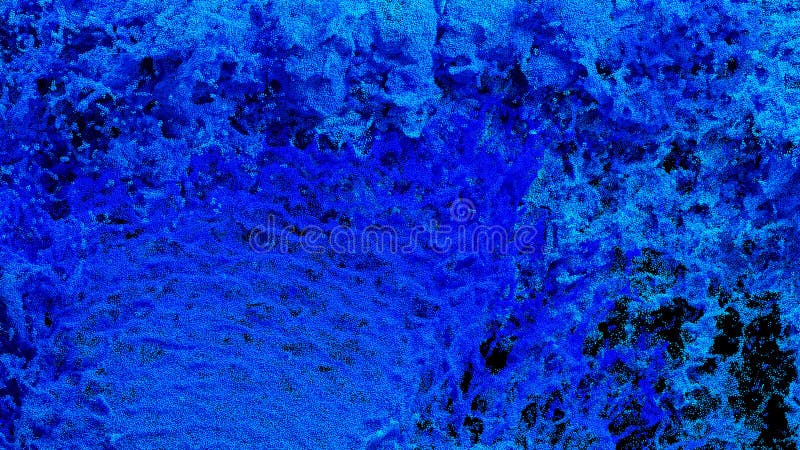Millions of Tiny Blue Particles Filling the Screen with Splashes on ...