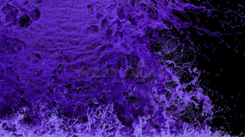 Millions of Tiny Purple Particles Start To Fill the Screen with a Large ...