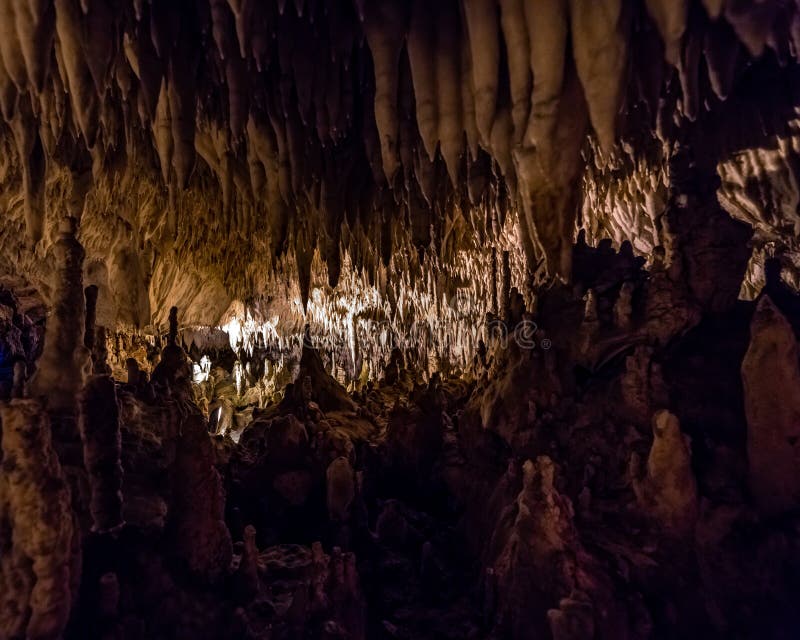 Millions Years Old Mineral Formation on a Cave Ceiling Known As Stock ...