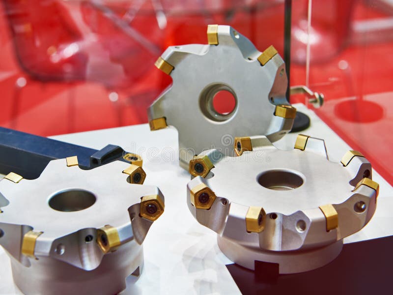 Mills and Cutters for Milling Machines Stock Photo - Image of metal ...