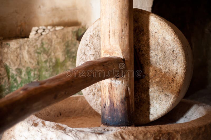 Millstone stock image. Image of rock, grinding, details - 34782007