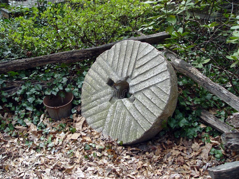 Millstone stock image. Image of rock, grinding, details - 34782007