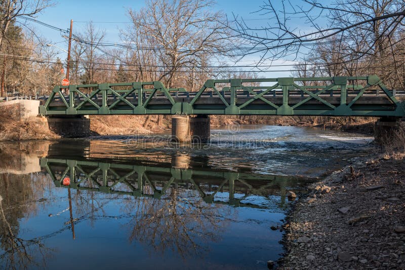 Millstone River stock image. Image of jersey, bridge - 173586349