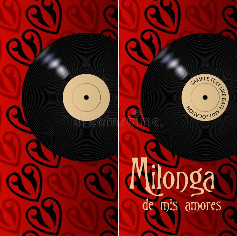 Milonga poster and flyer stock vector. Illustration of elegance - 28408939